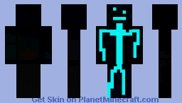 blue skeleton Minecraft Skin