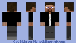Steve with jacket Minecraft Skin