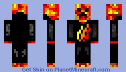 Lava man Minecraft Skin