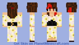 daisy dress corset Minecraft Skin