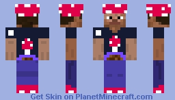 Mushroom T-shirt for Steve Minecraft Skin