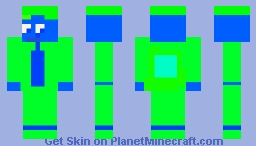 Robot Blue Guy Minecraft Skin
