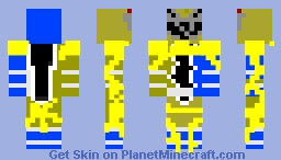 Power rangers dino fury gold power Minecraft Skin