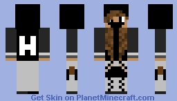 Hacker girl edited Minecraft Skin