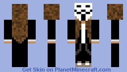 Hacker girl edited Minecraft Skin