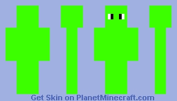 skin fond vert Minecraft Skin