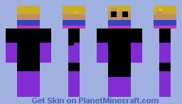 purp man Minecraft Skin