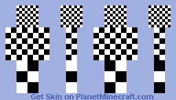 Black and white shapes Minecraft Skin