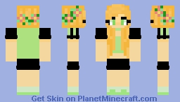 Girl with Blue Outfit Minecraft Skin
