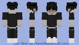 Male W/ Dark Outfit Minecraft Skin