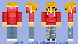 girl with blone hair Minecraft Skin