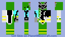 Power rangers dino fury gree power cool Minecraft Skin