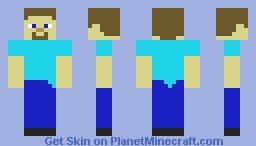 Inverted Steve Minecraft Skin