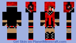 Evil gaming girl Minecraft Skin