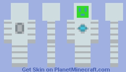 Blue Robot Minecraft Skin
