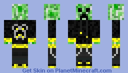 Yellow Jacket Creeper Minecraft Skin