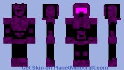 Purple Armour Minecraft Skin