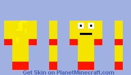 pacman but cursed Minecraft Skin