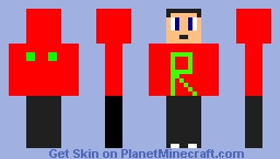 Skin with R Minecraft Skin