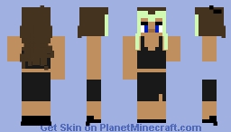 Armless girl Minecraft Skin