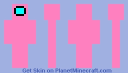 PINK AMONG US CHARACTER Minecraft Skin