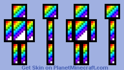 rainbow Minecraft Skin