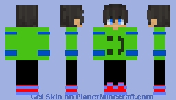 Handsome Green Boy Minecraft Skin