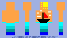 Sailboat at noon Minecraft Skin