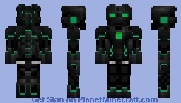 green Enderman Minecraft Skin