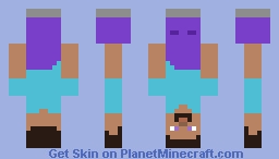 Steve boca abajo Minecraft Skin