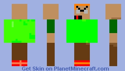 pico from fnf Minecraft Skin