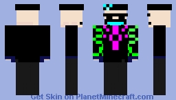 Neon Rave DJ Minecraft Skin