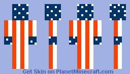 american flag skin Minecraft Skin