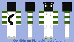 Black Cat in hoodie Minecraft Skin