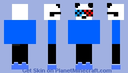 Blue panda (with blue and red glasses) Minecraft Skin