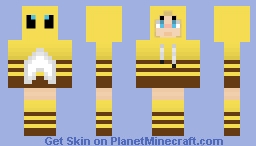 Bee Hoodie Girl Minecraft Skin