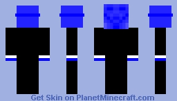 Blue Hacker Minecraft Skin
