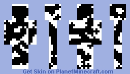 Black and white Marble Minecraft Skin