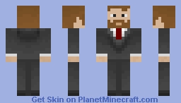 man in suit with beard Minecraft Skin