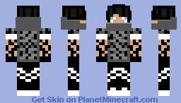 dark boy with anime mask Minecraft Skin