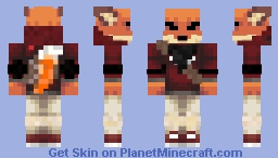 Minecraft Fox Cute cape! | Minecraft Taiga Fox Minecraft Mob Skin