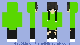 Cute creeper boy Minecraft Skin