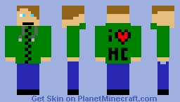 i love minecraft guy Minecraft Skin