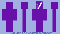 purple slanted face Minecraft Skin