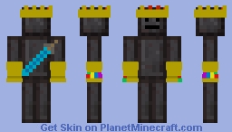 netherite man Minecraft Skin