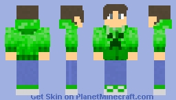 Creeper hoodie Minecraft Skin