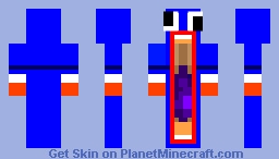 blue unspeakable Minecraft Skin