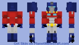 Transformers mod: Optimus Prime Minecraft Skin