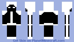 Black and White Minecraft Skin