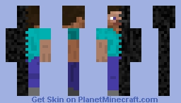 Withered Steve Minecraft Skin